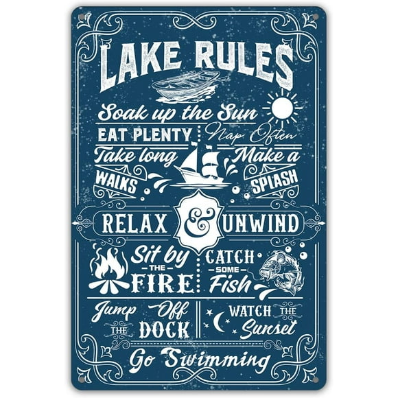 Funny Lake Signs