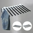 Dwellnix Pull Out Trousers Rack 9 Arms Retractable Closet Pants Hanger ...