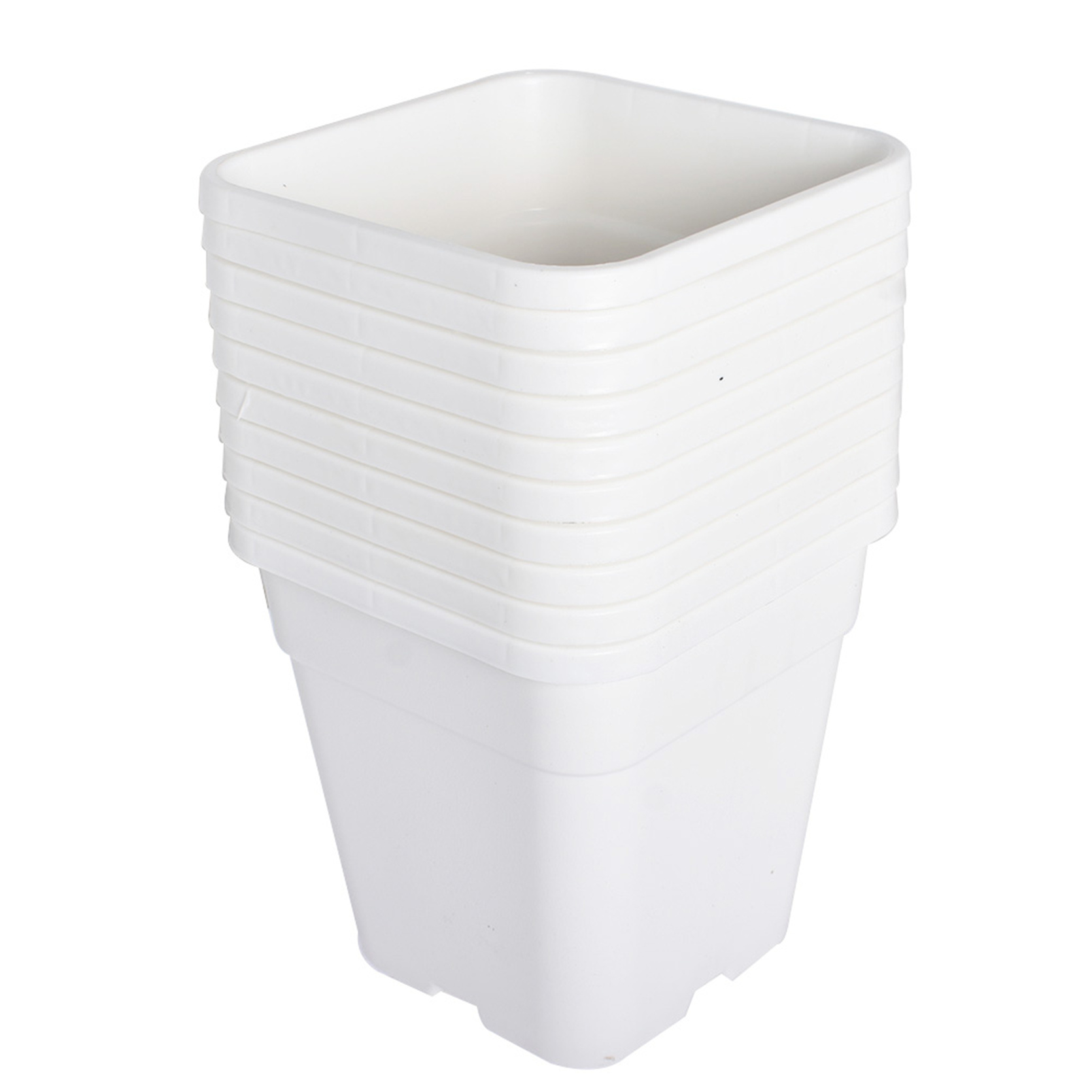 netuera 10PCS Re-usable Square Nursery Pot 10 Gallon Plastic Grow Pots ...
