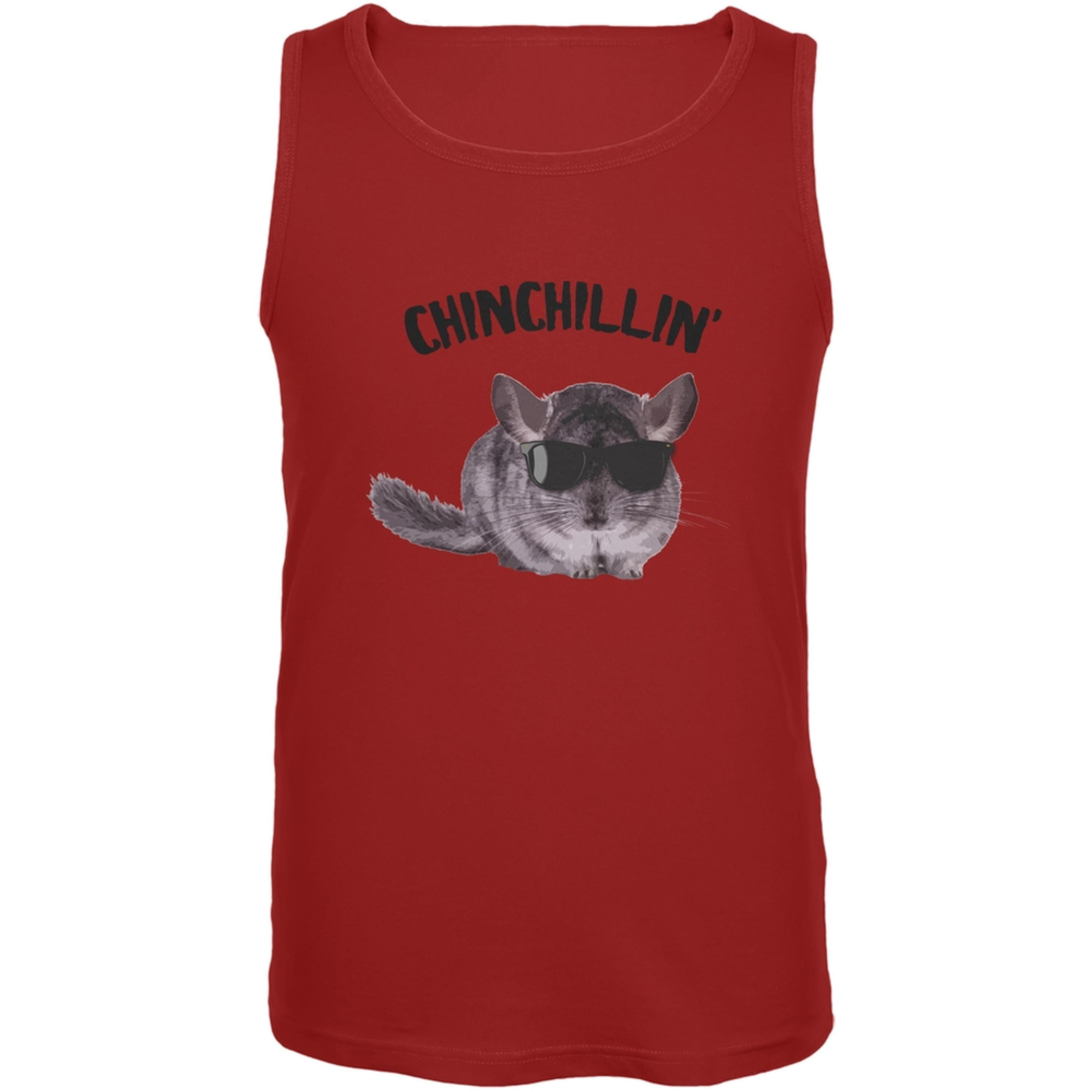 Chinchillin Chinchilla Red Adult Tank Top - Large - Walmart.com