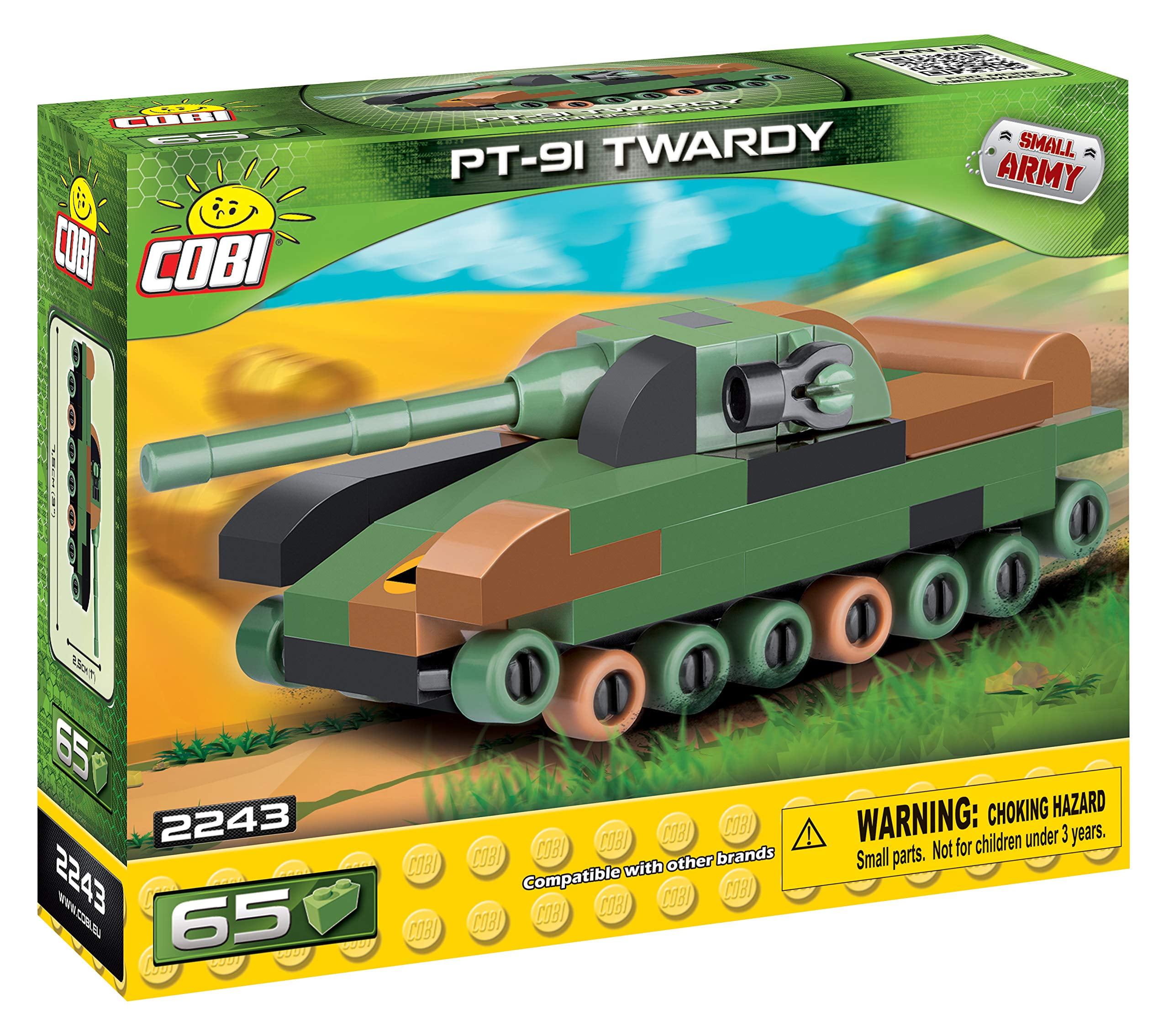 COBI Small Army Nano Series Pt-91 Twardy Polish Tank Building Block Set ...