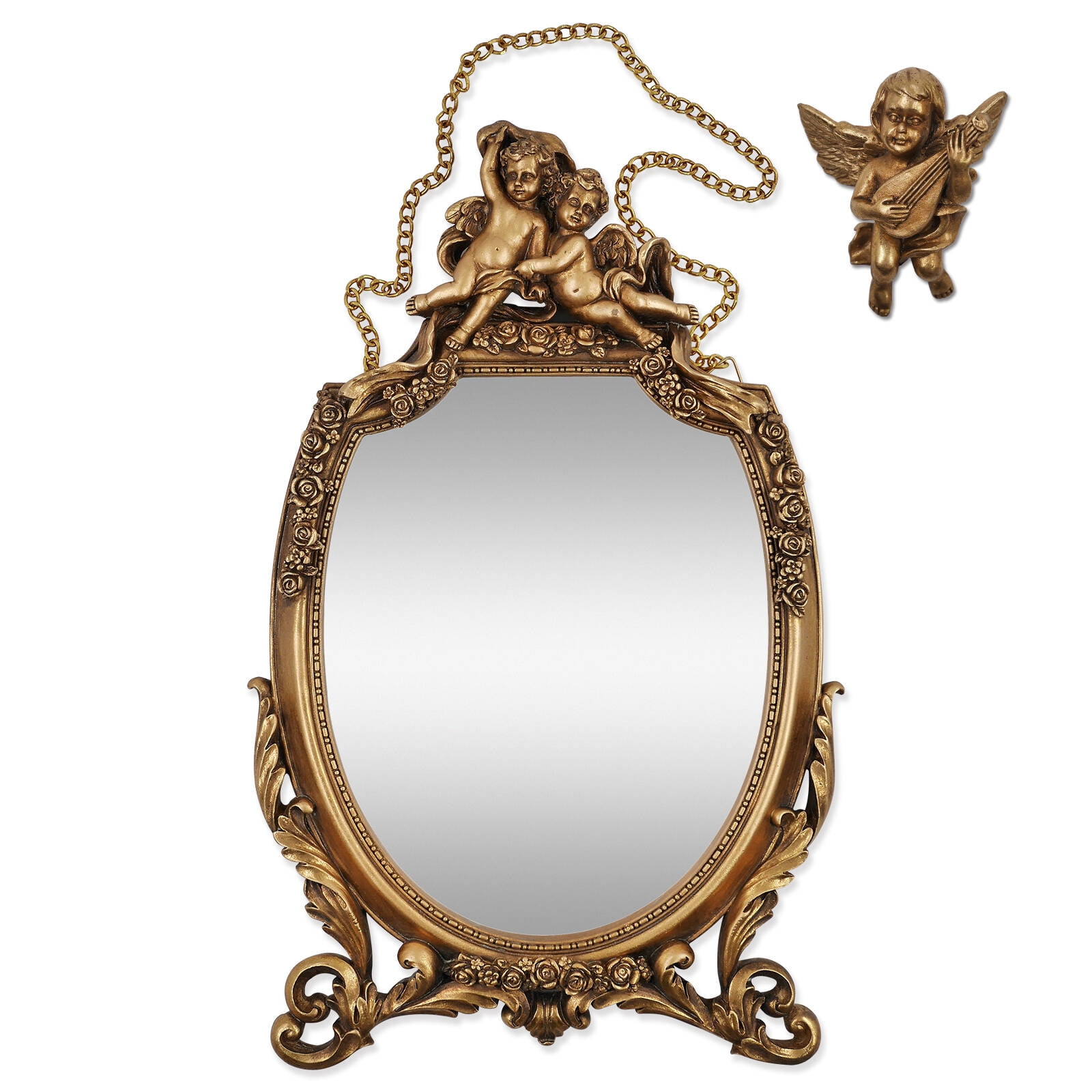 Simon's Shop Decorative Mirrors with Cherub and Floral Ornaments ...