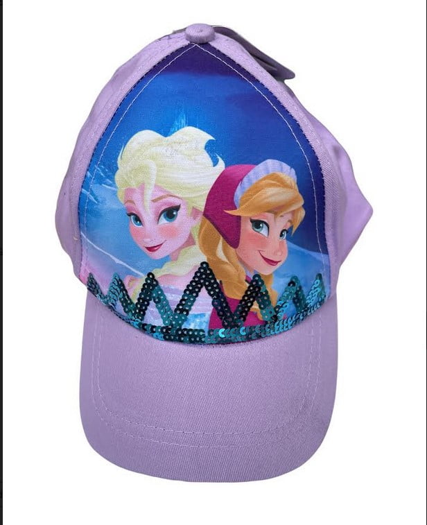 Disney's Frozen Anna and Elsa Hat Light Purple Colored Velcro ...