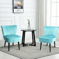 Costway Set of 2 Modern Armless Accent Chairs for Living Room ...