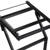 9U DJ Mixer Stand Adjustable Rack Mount Rolling Stage Cart Studio Music ...