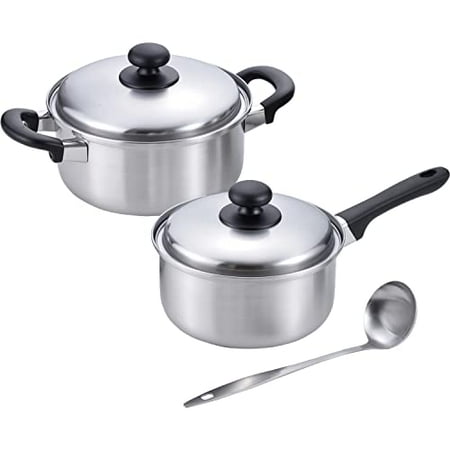 Peace Fraise Tsubame Sanjo One-handed pan 18cm & Two-handed pan 20cm ...