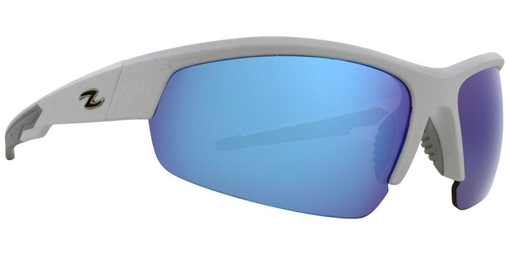 Zol Tour Sunglasses (White with Blue Lens) - Walmart.com