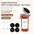 4oz*12 Glass Spice Jars with Airtight Swing Top Lids, Pantry ...