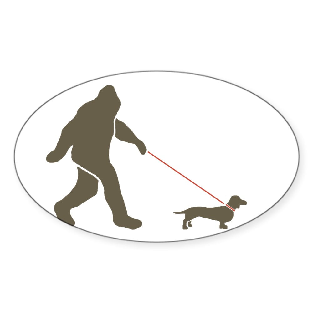 CafePress - Sas. & Dog Rectangle Sticker - Sticker (Oval) - Walmart.com