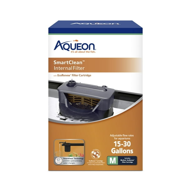 Filtro interno Aqueon SmartClean Medium de 15 a 30 galones | Walmart en línea