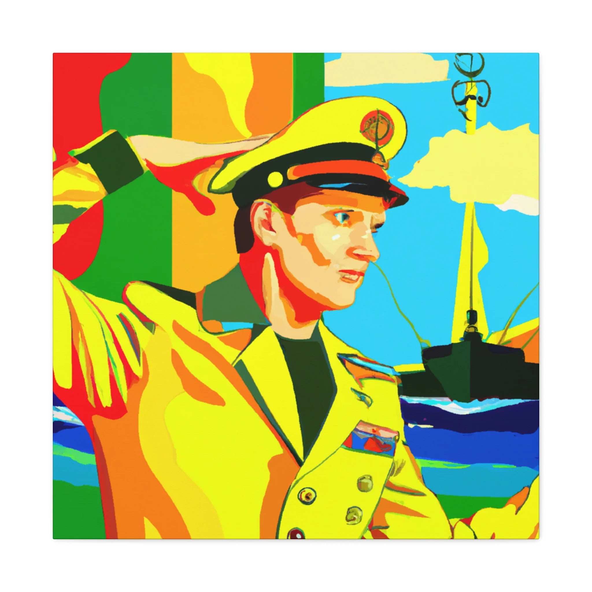 Marines in Pop Art - Canvas - Walmart.com