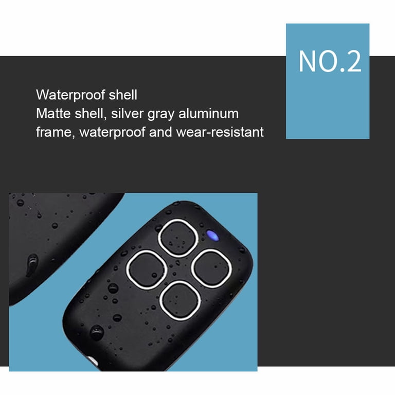 Universal Garage Door Remote Cloner - 4 Button Multi-Frequency Key Fob ...