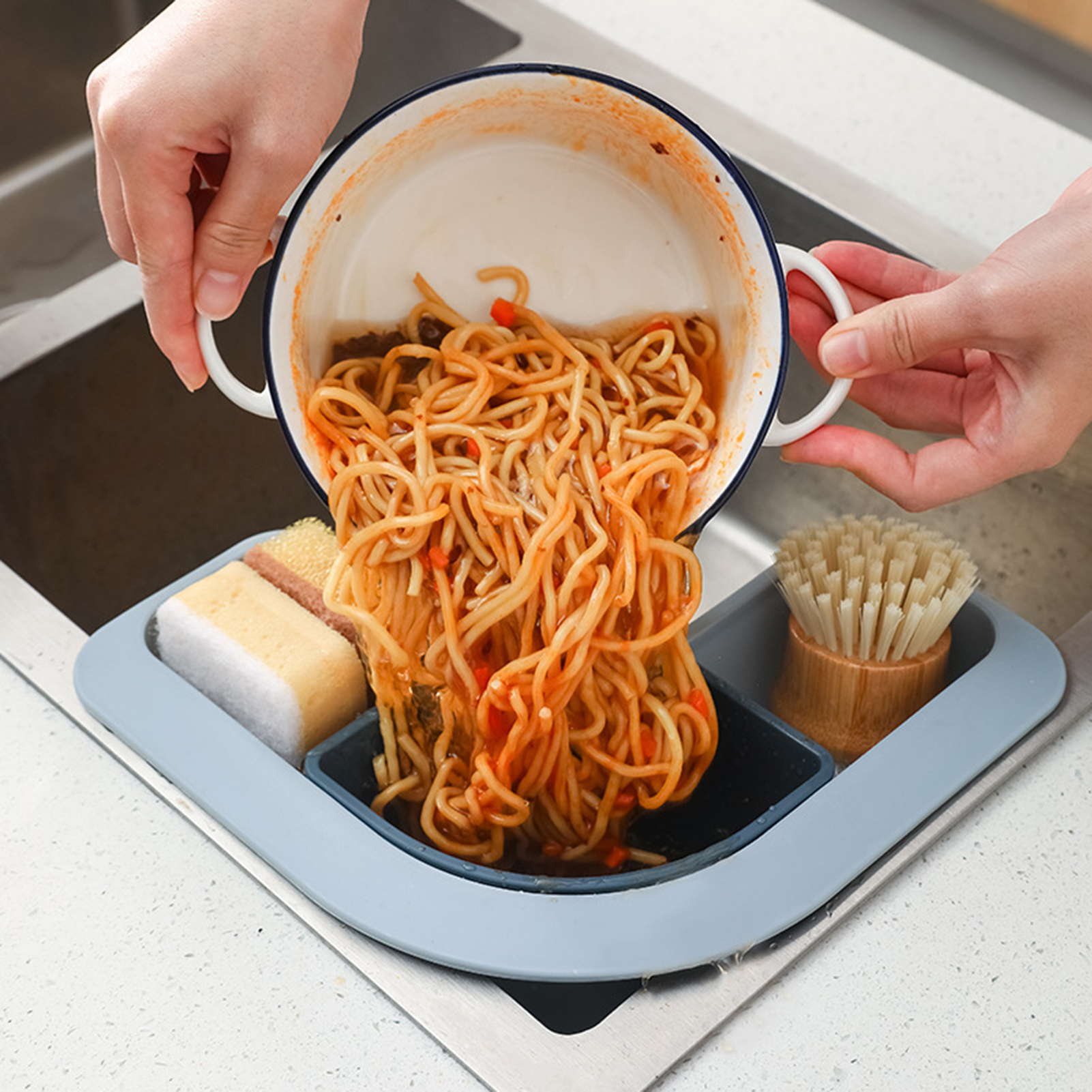 Dream Lifestyle 2-in-1 Sink Strainers Colander Basket , Multifunction ...