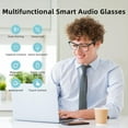 Smart Glasses - Open Ear Anti-Blue Light Bluetooth Audio Glasses for ...