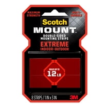 Scotch Extreme Double-Sided Mounting Tape, 1 in x 48 in, Black, 1 Roll ...