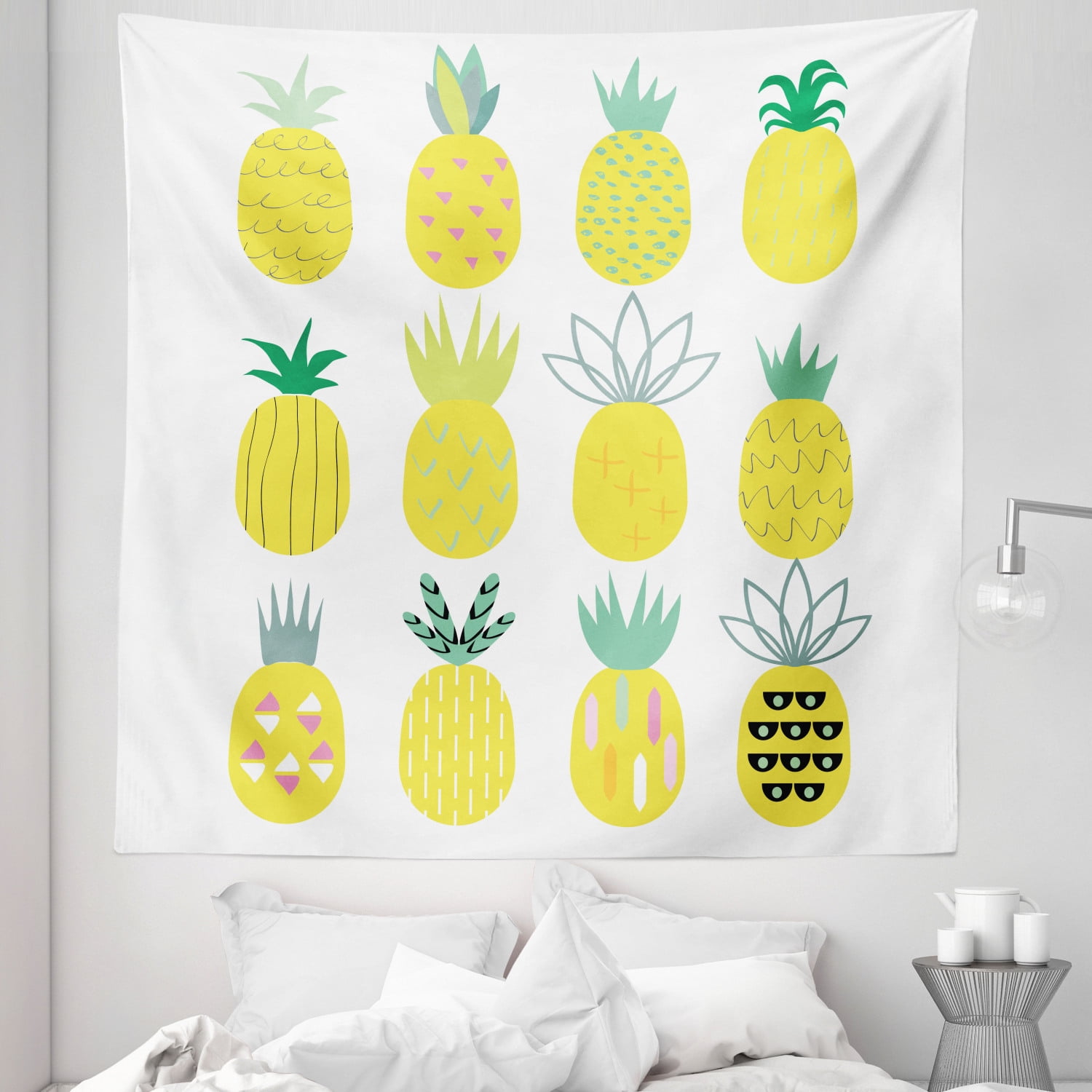 Pineapple Tapestry, Composition of Pineapples with Different Patterns ...