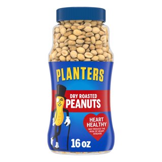 Great Value Dry Roasted and Unsalted Peanuts, 16 oz, Jar - Walmart.com