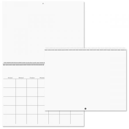 Blank Wall Calendar - No Months, No Numbers, Scrapbooking, 9" x 12 ...