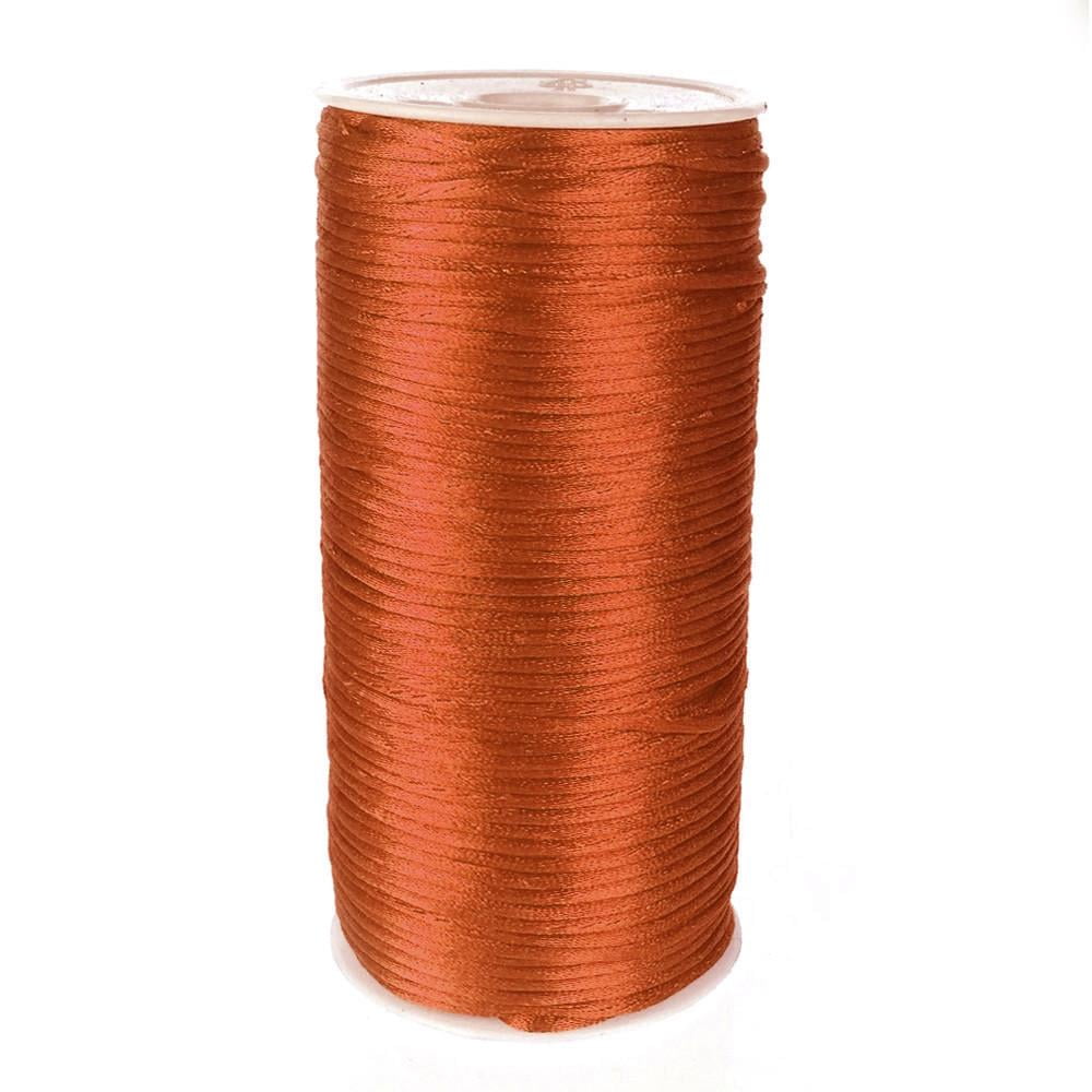 Satin Rattail Cord Chinese Knot, 1/16-Inch, 200 Yards, Coral - Walmart.com