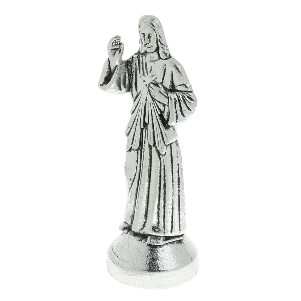 Statue Figurine Miniature Holy Religious with Bottom Chapel Car ...