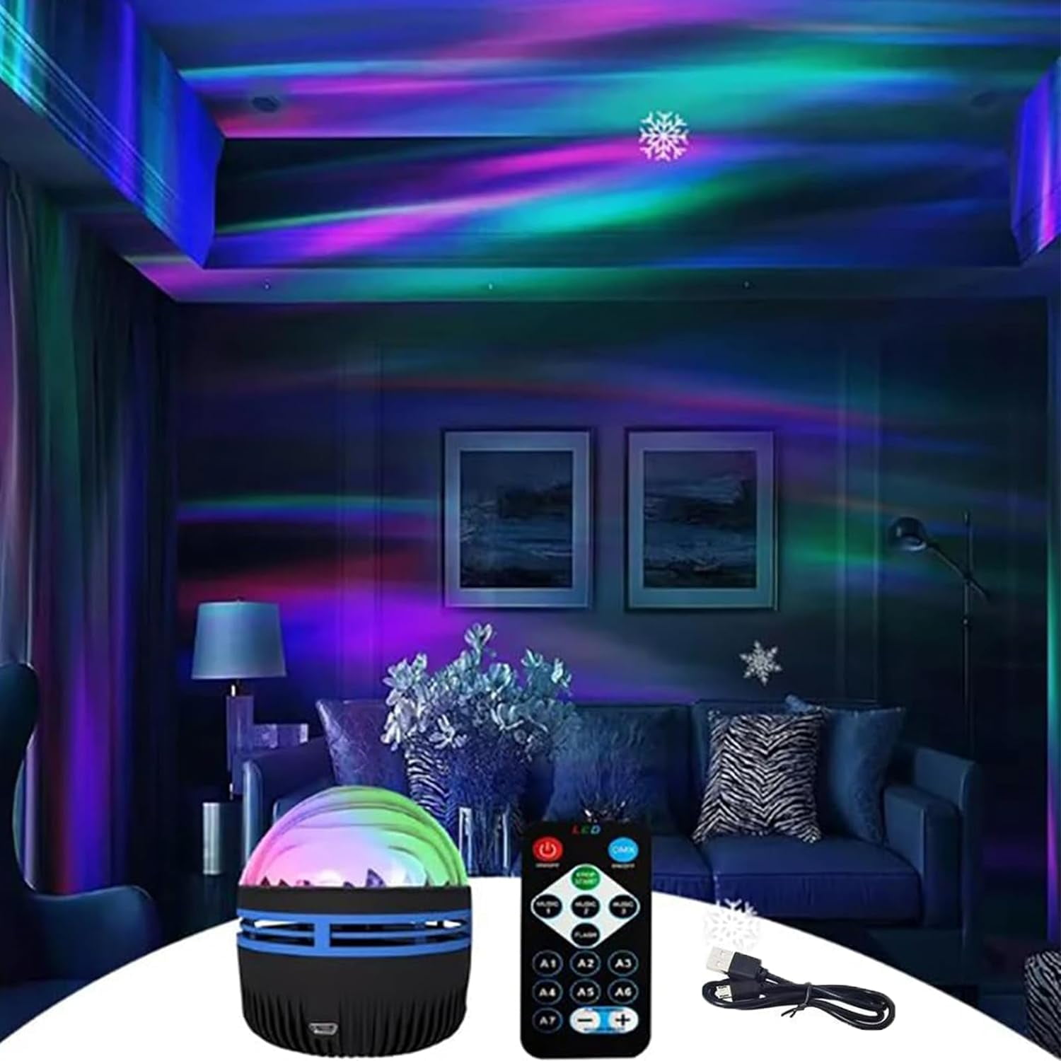 Click here for Oruyrop 2 In 1 Northern Lights And Ocean Wave Proj... prices