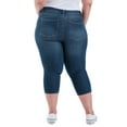 A3 Denim Women's Plus Size Constructed Waist Capris - Walmart.com