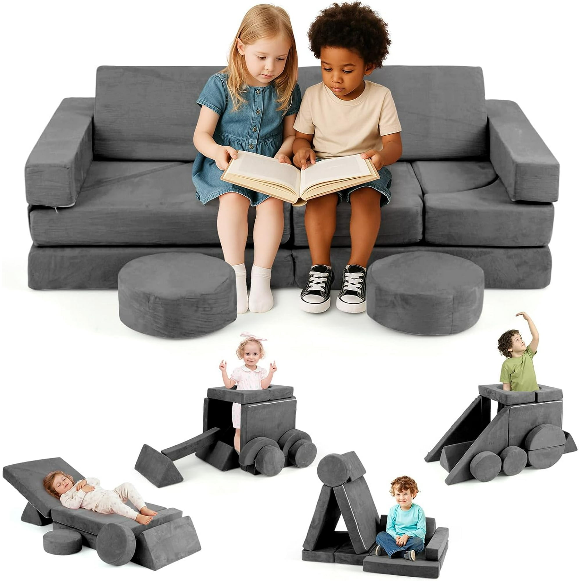 Click here for Olakids Modular Kids Play Couch  13 Pcs Toddler Cr... prices