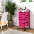 Patiojoy 6 Drawer Scrapbook Paper Organizer Rolling Storage Cart for ...