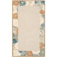 SAFAVIEH Martha Stewart Poppy Floral Border Area Rug, Azurite Blue, 9 ...