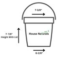 Gexandy 1 Gallon Plastic Bucket Container with Lid Food Grade BPA Made ...