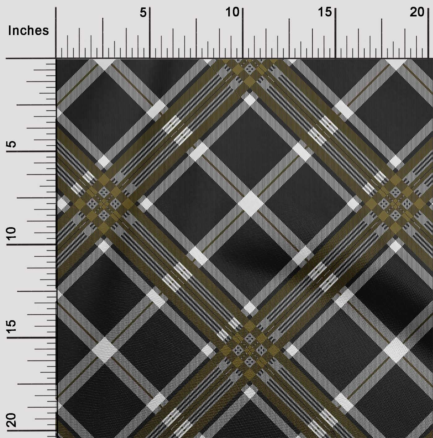oneOone Silk Tabby Fabric Tartan Check Print Fabric By Yard 42 Inch ...