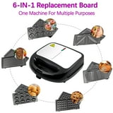 6-in-1 Mini Donut Maker,Waffle Maker,Grill Maker,Madeleines Maker,Nut ...