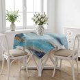 Abstract Retro Beach Seagull Table Cloth 54x54in, Waterproof Square ...