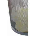 STAPLES Indoor Trash Can Without Lid, Black Steel Mesh, 5 Gal ...