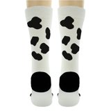 ThisWear Black & White Cow Print Novelty Crew Socks, 1-Pair, Perfect ...