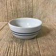 Martinez Pottery Salad Bowl Handmade Heritage Blue Stripe Stoneware ...