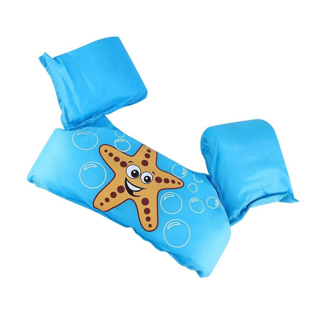 Spptty Kids Swim Float  Kids Swim Vest Sleeves starfish Pattern Kids Children Inflatable Safety Swimming Training Vest Floating Sleeves