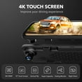 "WOLFBOX 4K HD Dash Cam, 12"" Rear View, Full Touch Screen, Parking ...