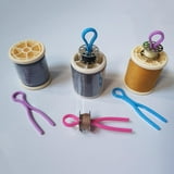 60 Pieces Colorful Bobbin Thread Holders Thread Clips Sewing Machine ...