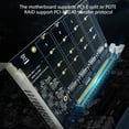 4-Disk NVME PCI-E X16 Card Array Expansion Card Support M. 2 NVME ...