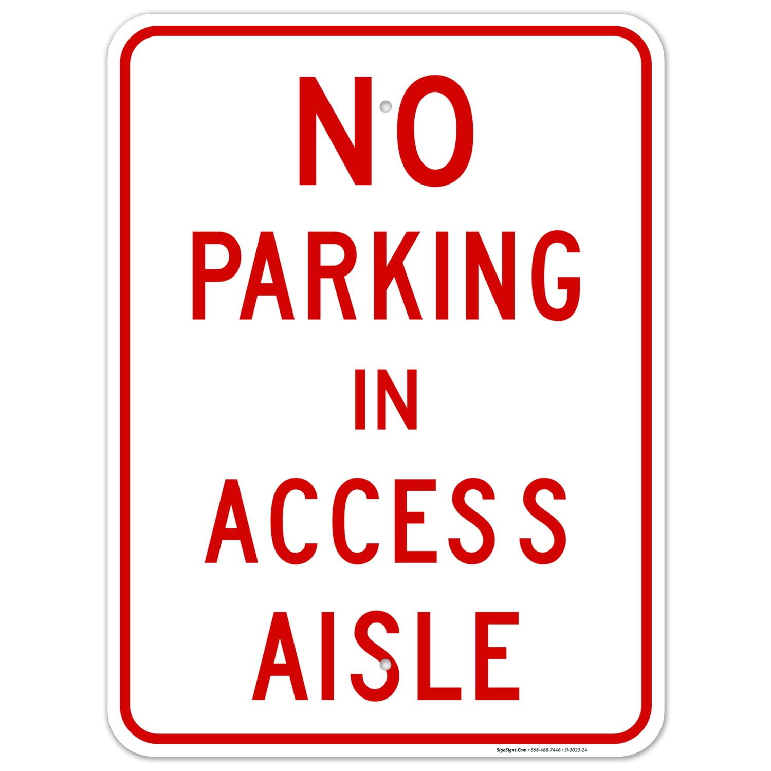 Maryland Handicap Parking Sign, No Parking In Access Aisle Sign, - Walmart.com