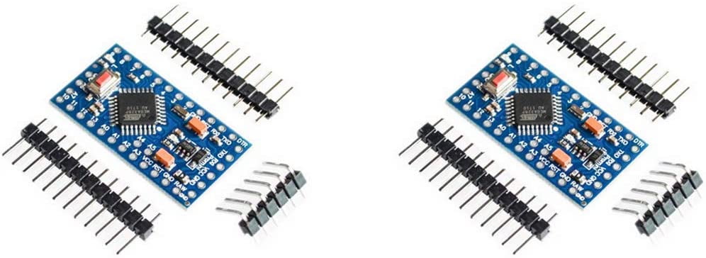 Treedix 2pcs PRO Mini Atmega328P-AU 5V/16MHz Development Board ...