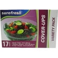 surefresh Reusable Stretch to Fit Food Covers, Variety Pack, Airtight ...