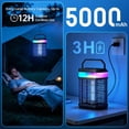 Solar Bug Zapper Outdoor, 4 in 1 Portable & Rechargeable Outdoor with ...