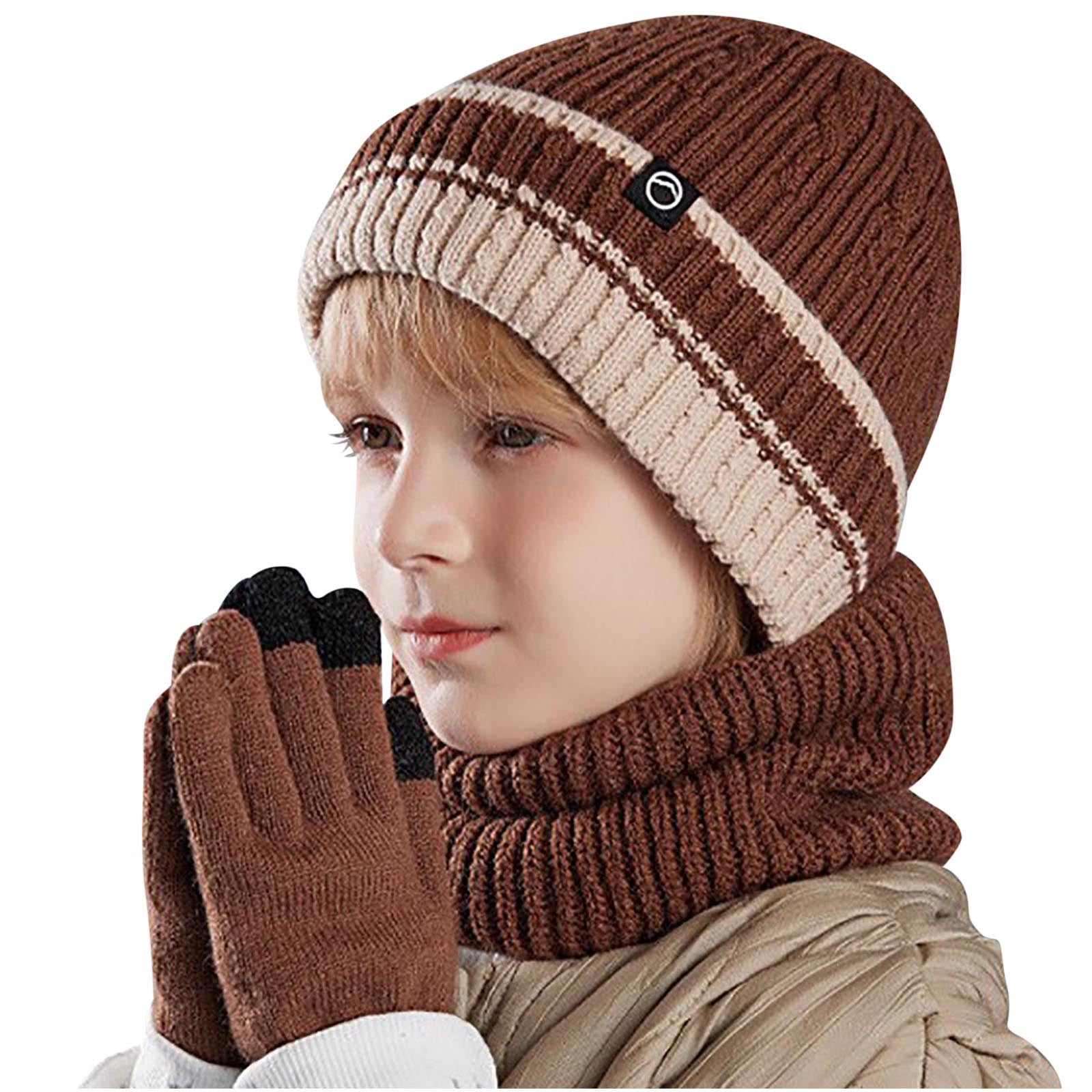 Click here for Besolor Kids Winter Beanie Hat Scarf Touchscreen G... prices