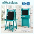 Barara King 3-in-1 Double-sided Display Easel with Chalkboard and ...