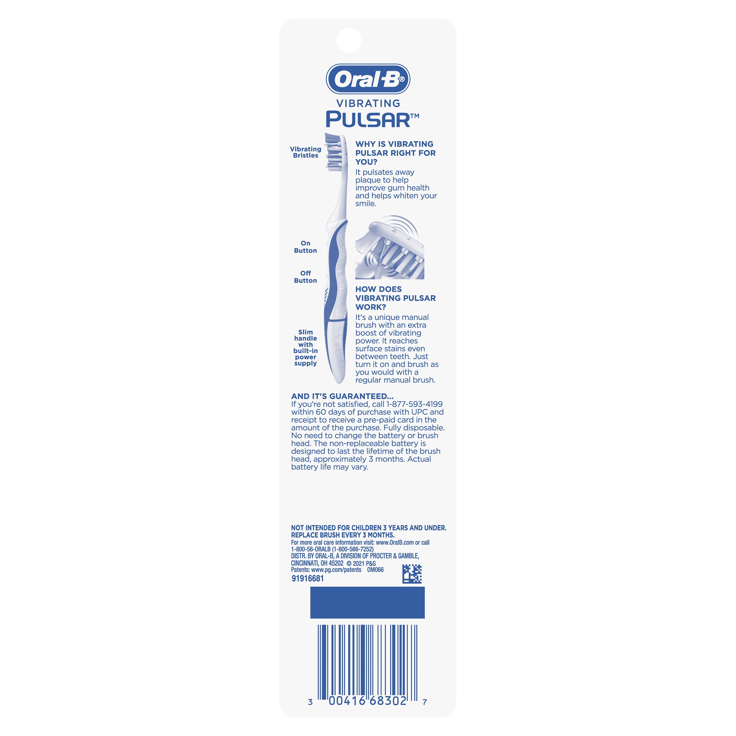 Oral B Rechargeable Toothbrush Barcode