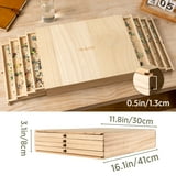 Becko US Wooden Jigsaw Puzzle Sorting Trays with Drawer Design for ...
