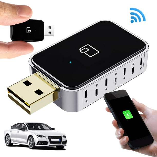 Box Wireless CarPlay Android Auto Mini Dongle BT Adaptador Inalámbrico ...