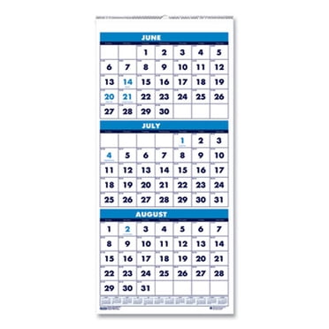 2024 House of Doolittle Large Numeral 12.25" x 26" Three-Month Wall ...